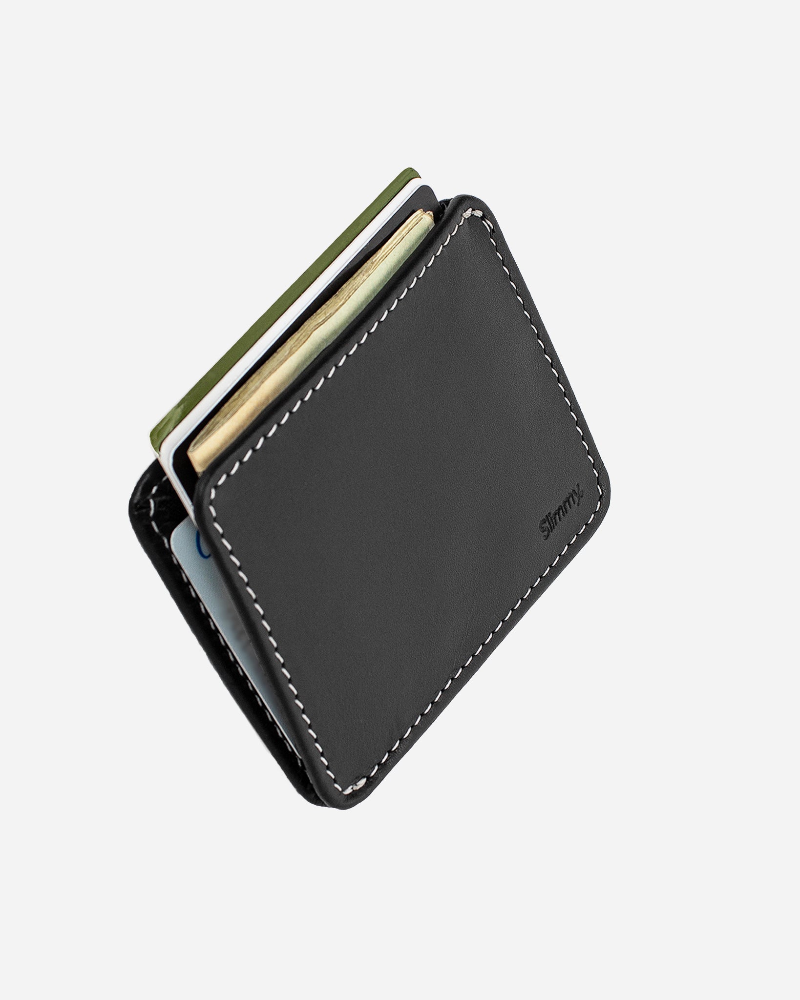 Slimmy R1SO 1-Pocket (78mm) Slim Minimalist Wallet - Black - RFID EDC