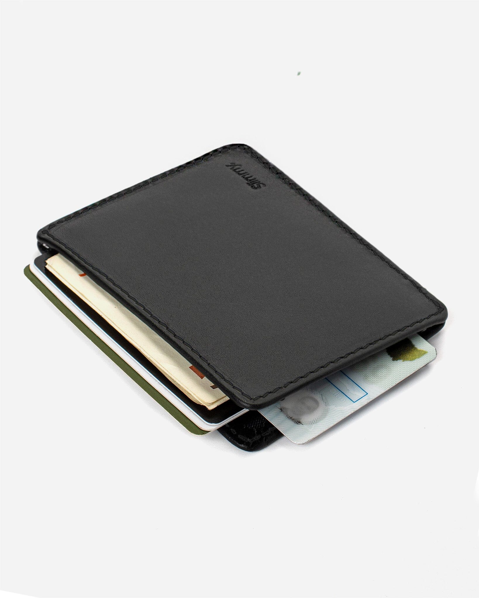 Slimmy R1S2 1-Pocket (83mm) Slim International Leather Wallet - Black ...