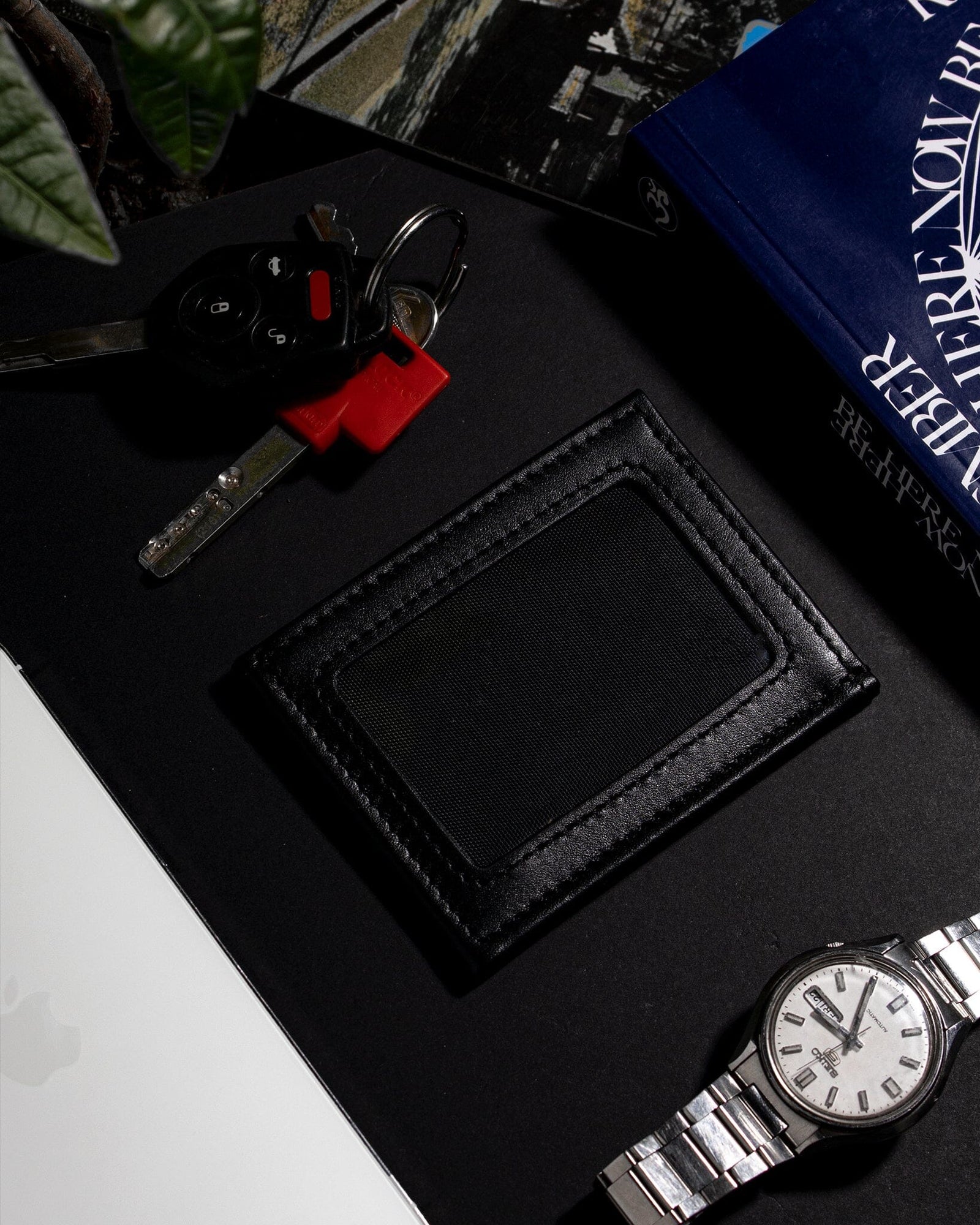 Slimmy OG V 3-Pocket (76mm) Slim Minimalist ID Wallet- Black - RFID EDC